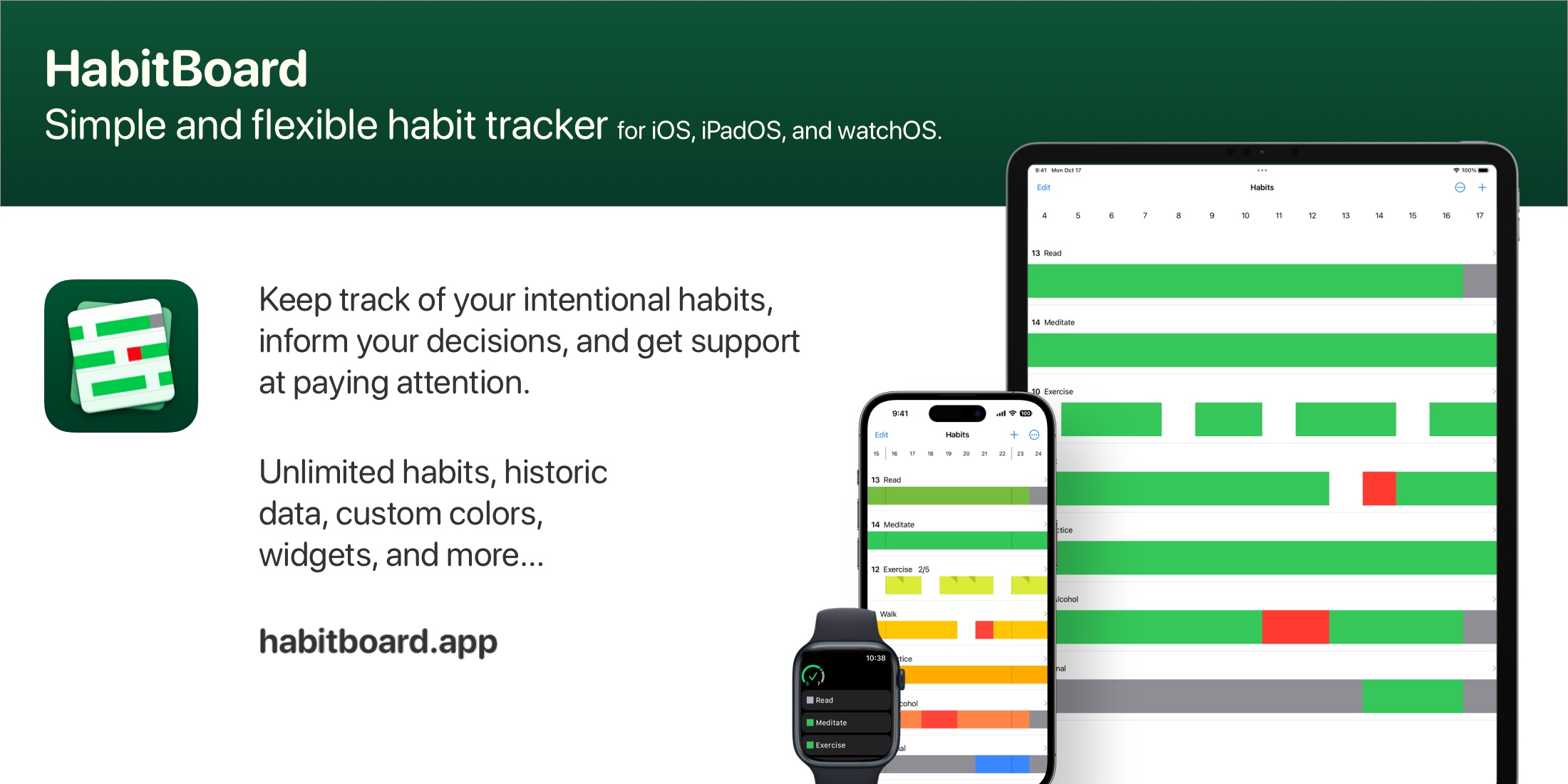 HabitBoard: simple and flexible habit tracker